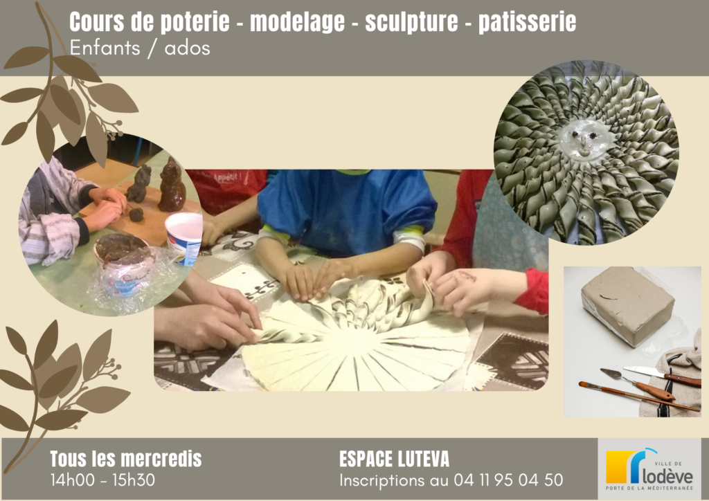 Cours de Poterie - modelage - sculpture - patisserie ⋆ Lodève